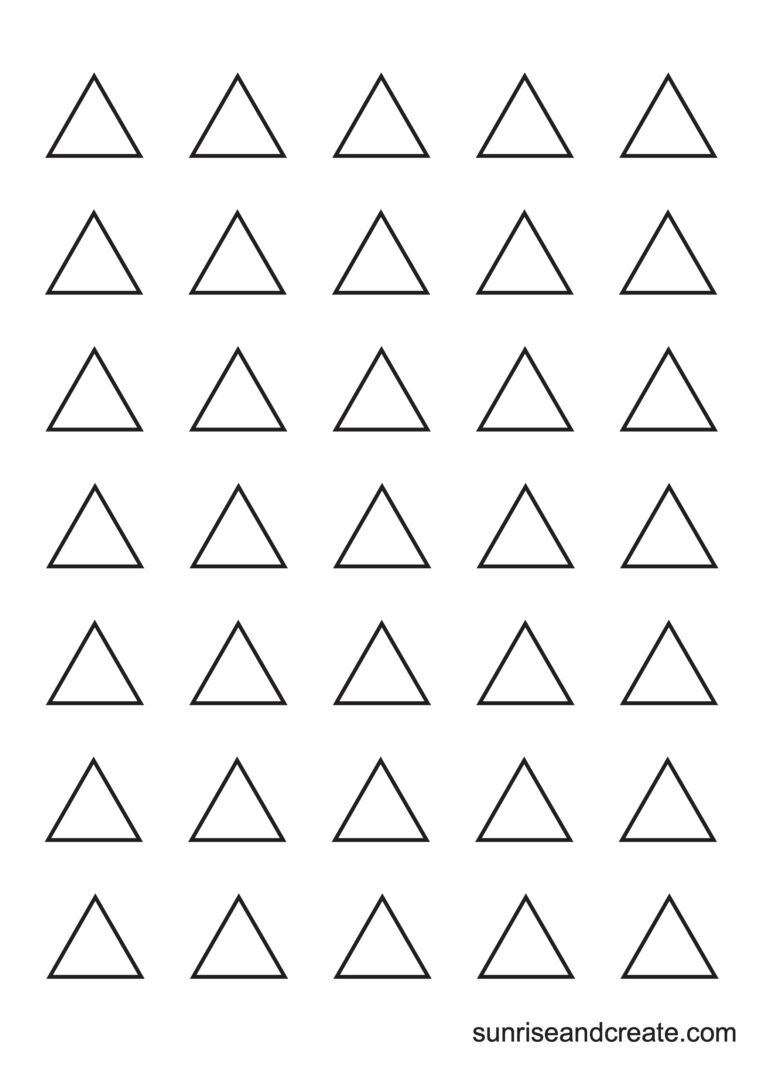 Free Printable Triangle Templates