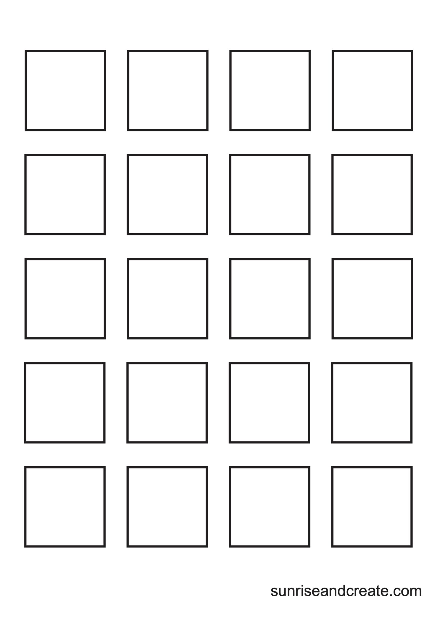 Free Printable Square Templates
