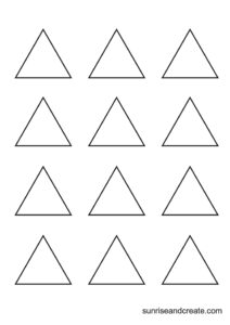 Free Printable Triangle Templates