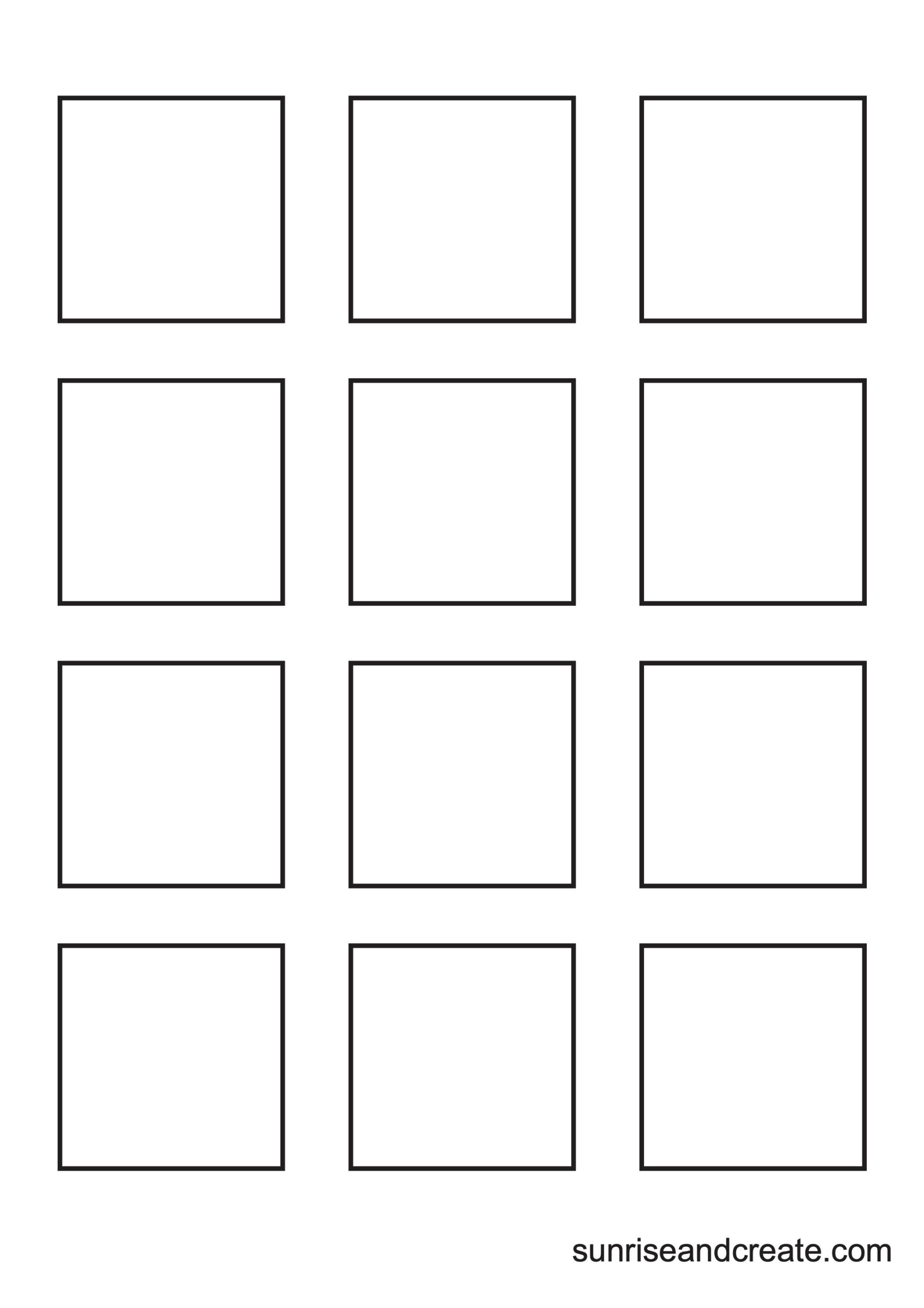 Free Printable Square Templates