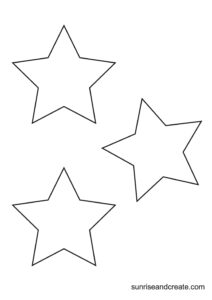 Free Printable Star Templates (Includes 7 Different Sizes)