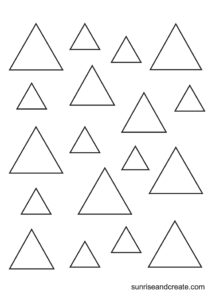 Free Printable Triangle Templates