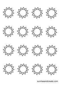 Free Printable Sun Templates