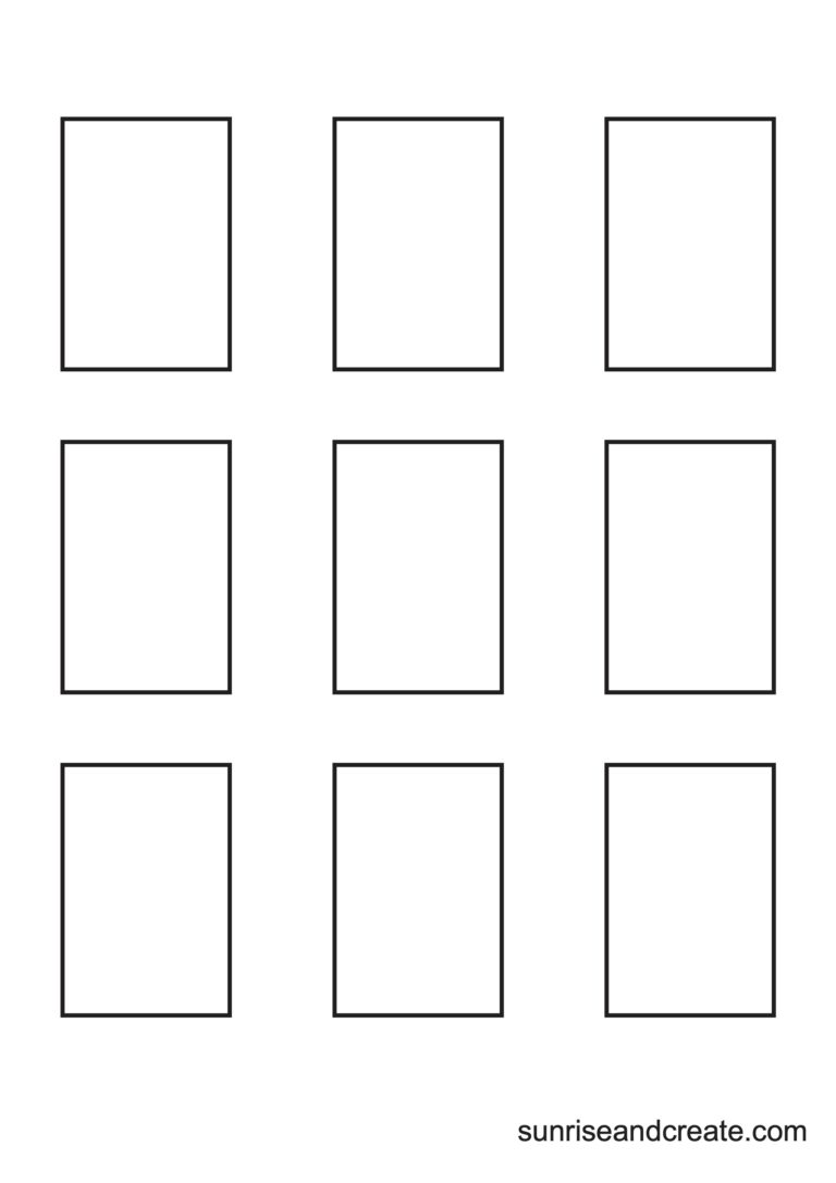 Free Printable Rectangle Templates (Includes 9 Different Sizes)