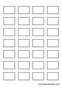 Free Printable Rectangle Templates (Includes 9 Different Sizes)