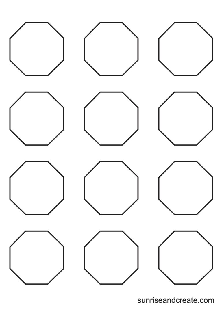 Free Printable Octagon Templates