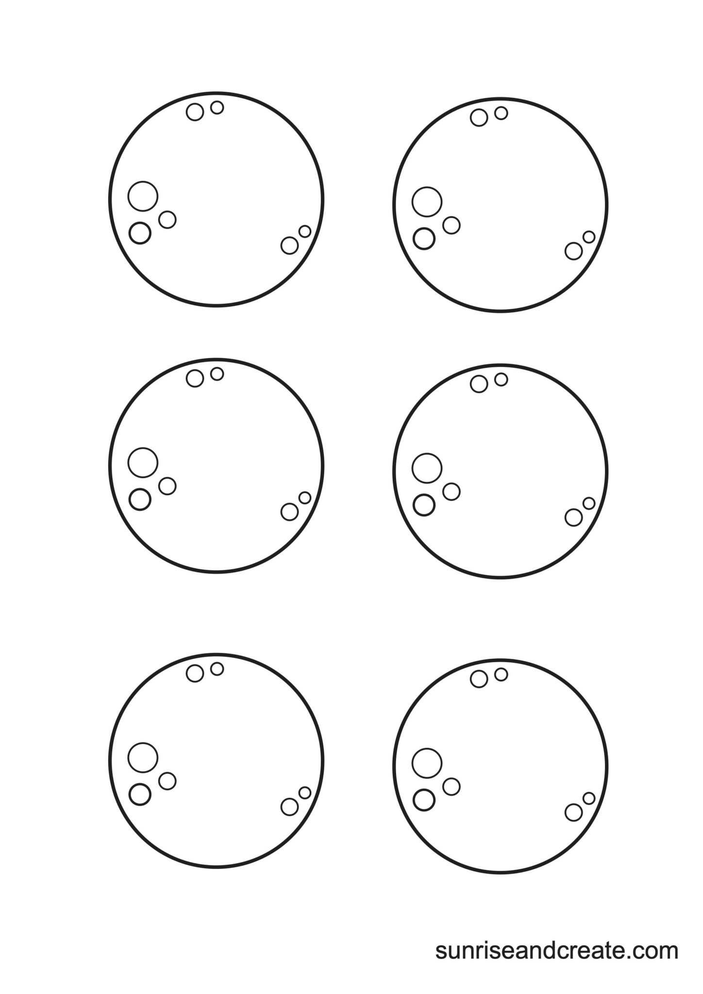 Free Printable Moon Templates (Crescent & Full Moons)