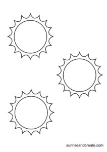 Free Printable Sun Templates