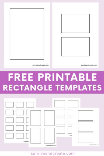 Free Printable Rectangle Templates (Includes 9 Different Sizes)