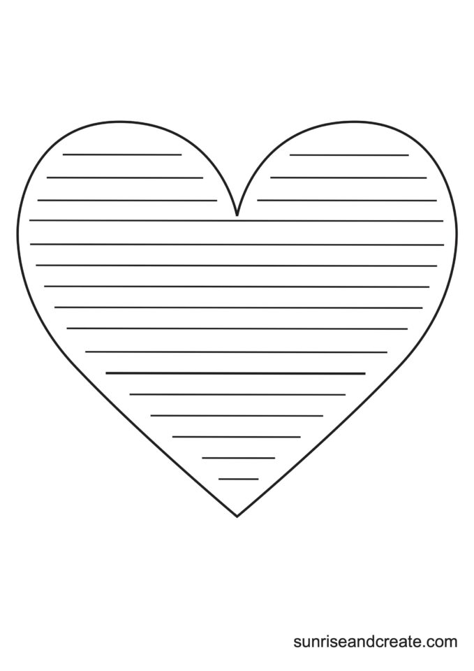 Free Printable Heart Templates (Different Sizes & Colored Hearts)