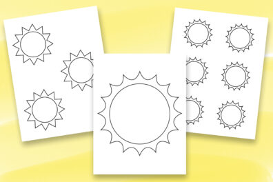 Free Printable Sun Templates