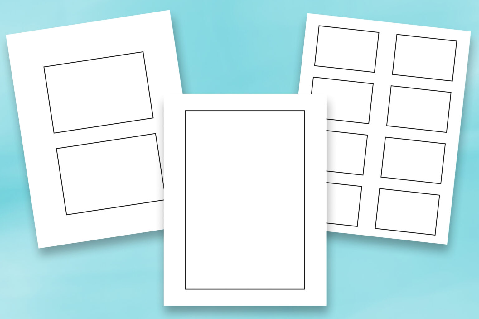 Free Printable Rectangle Templates (Includes 9 Different Sizes)