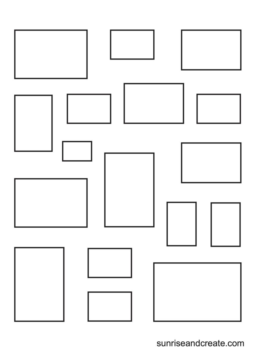 Free Printable Rectangle Templates (Includes 9 Different Sizes)