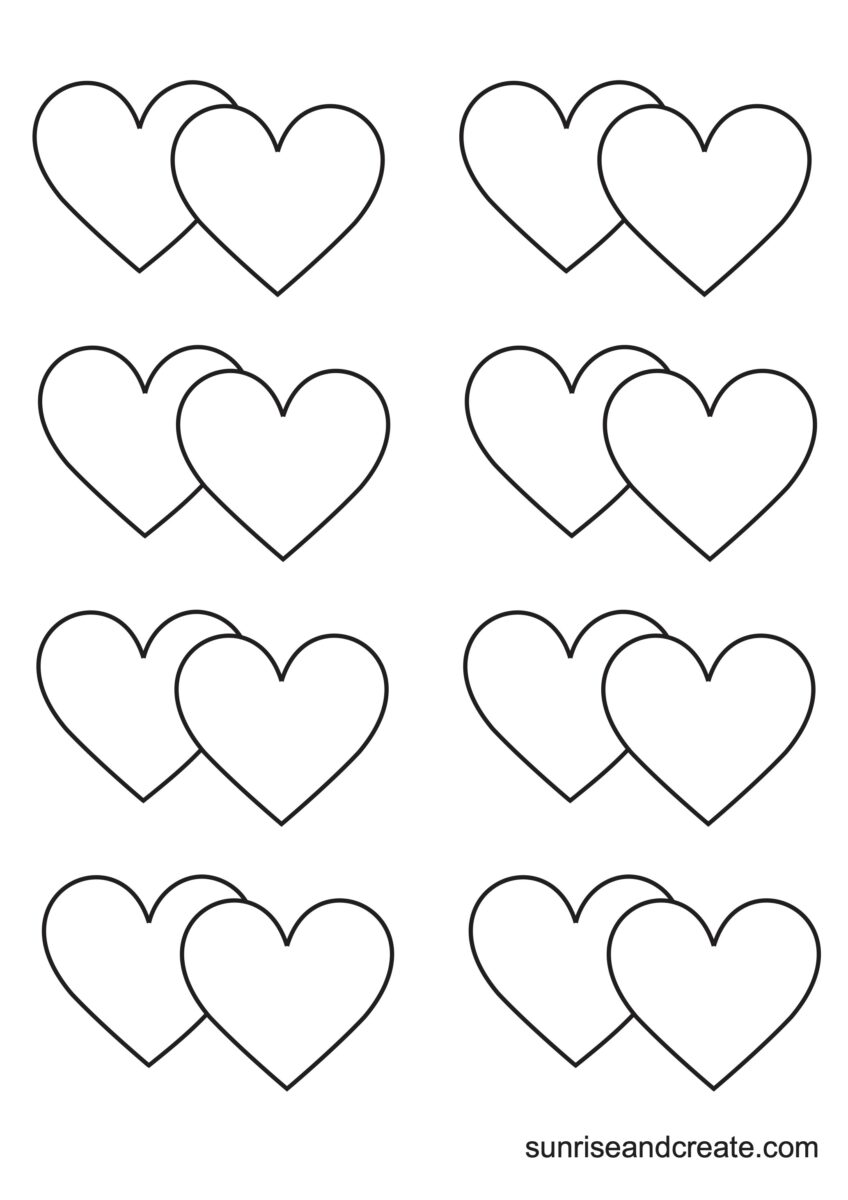Free Printable Heart Templates (Different Sizes & Colored Hearts)