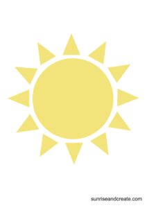 Free Printable Sun Templates