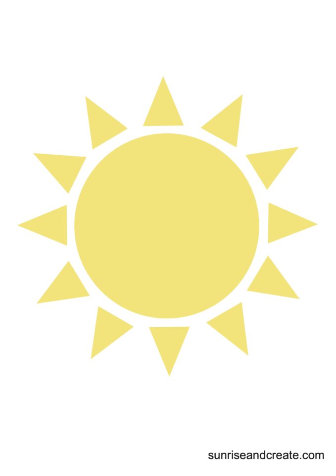 Free Printable Sun Templates