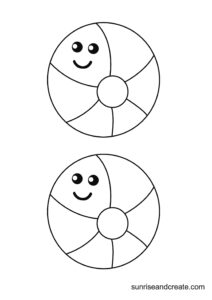 Free Printable Beach Ball Templates