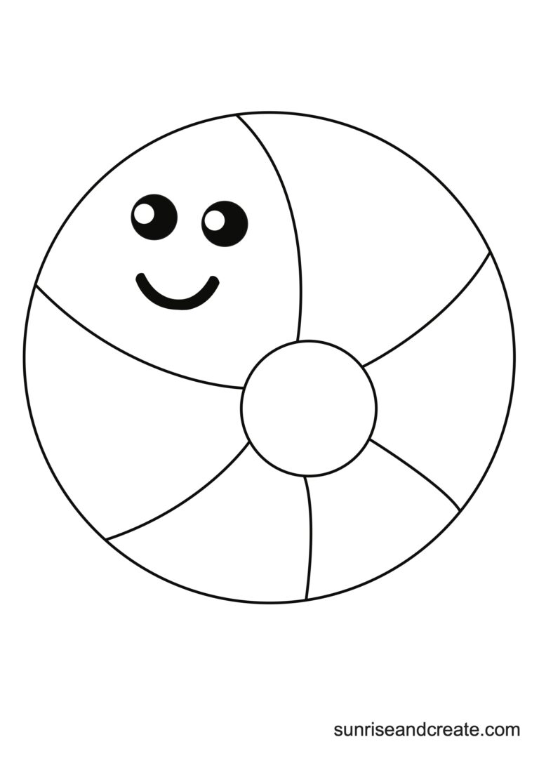 Free Printable Beach Ball Templates