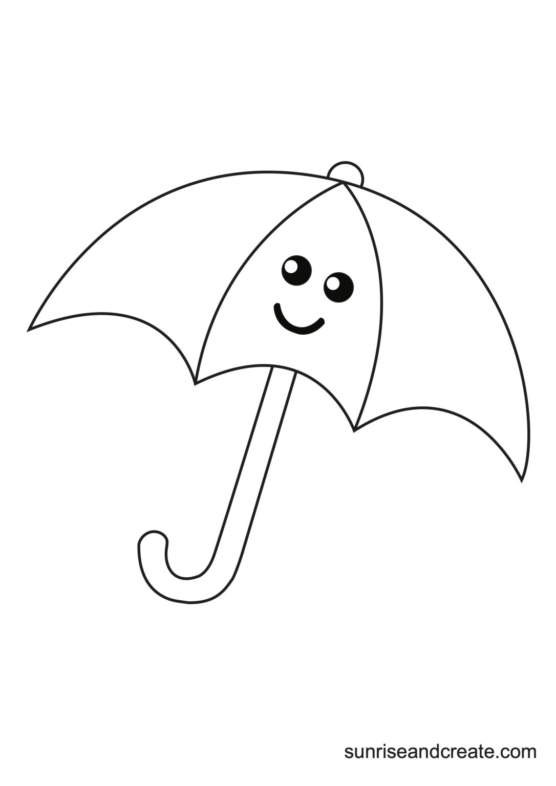 Free Printable Umbrella Templates (Different Designs & Sizes)
