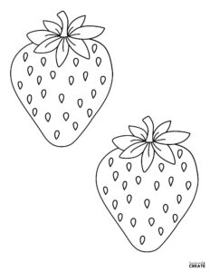 Free Printable Strawberry Templates