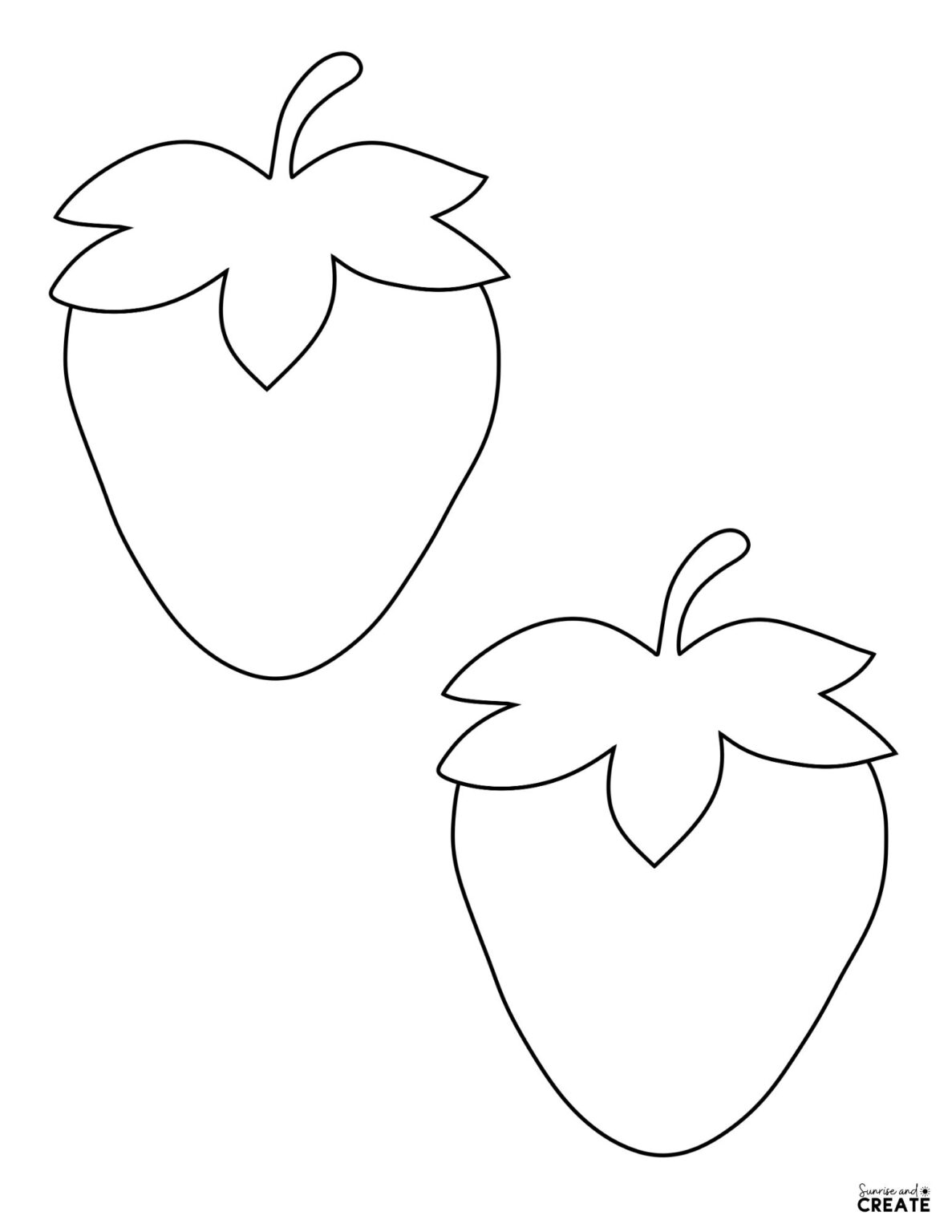 Free Printable Strawberry Templates