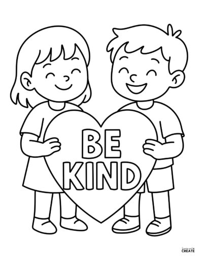 Kindness Coloring Pages - 22 Free Printables!