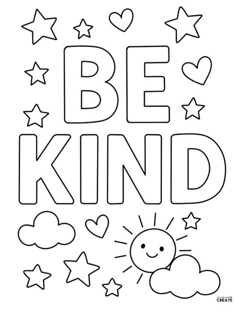Kindness Coloring Pages - 22 Free Printables!