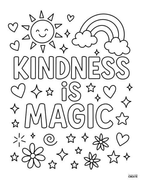 Kindness Coloring Pages - 22 Free Printables!