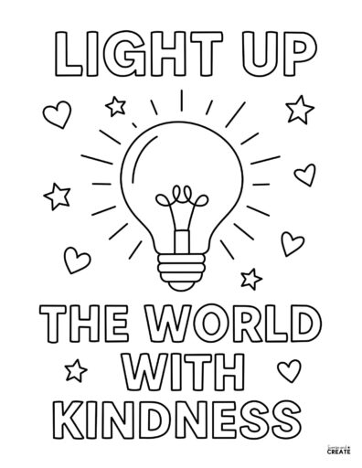 Kindness Coloring Pages - 22 Free Printables!