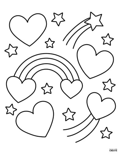 Heart Coloring Pages - Free Printables