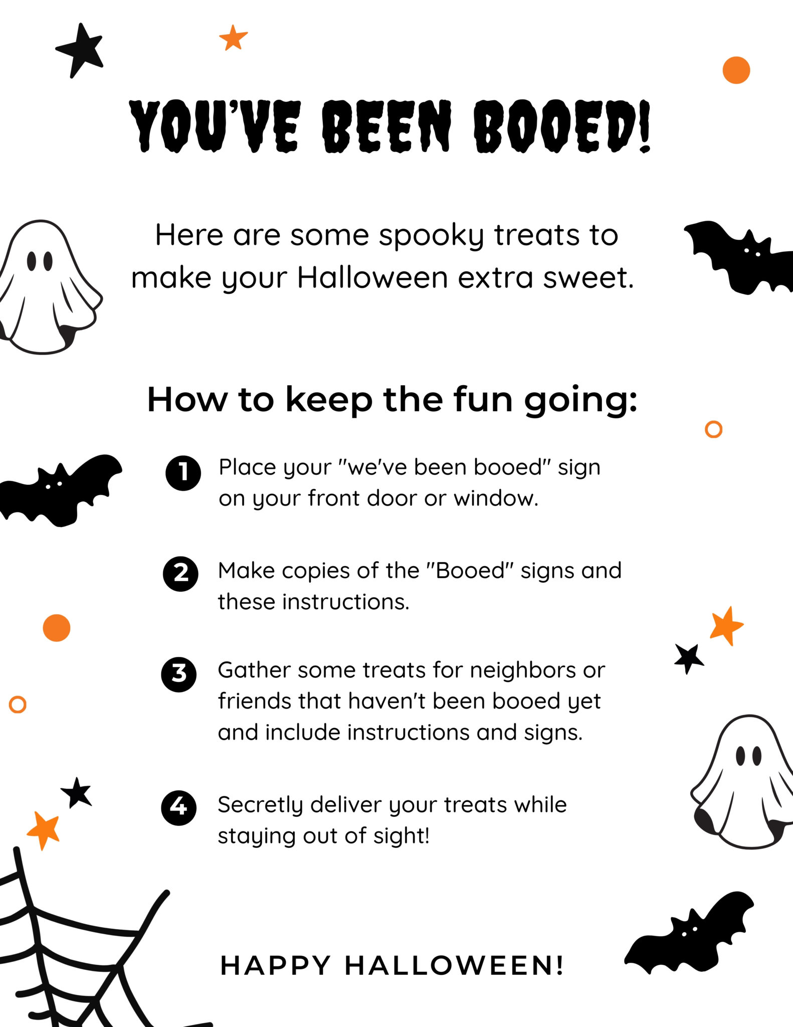 You’ve Been Booed Printables - Free Printables