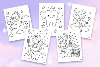 Tooth Fairy Coloring Pages - Free Printables