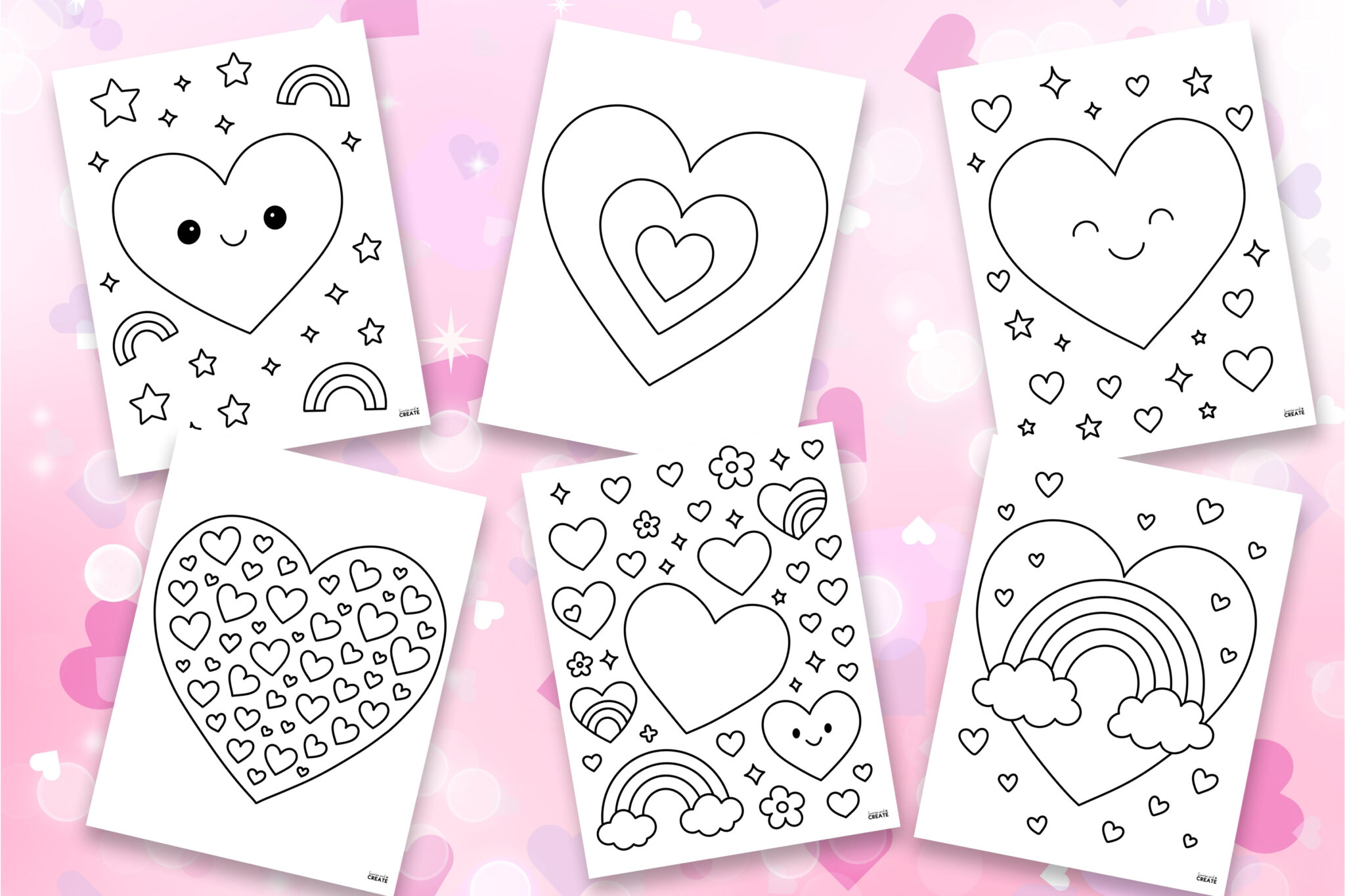 Heart Coloring Pages - Free Printables