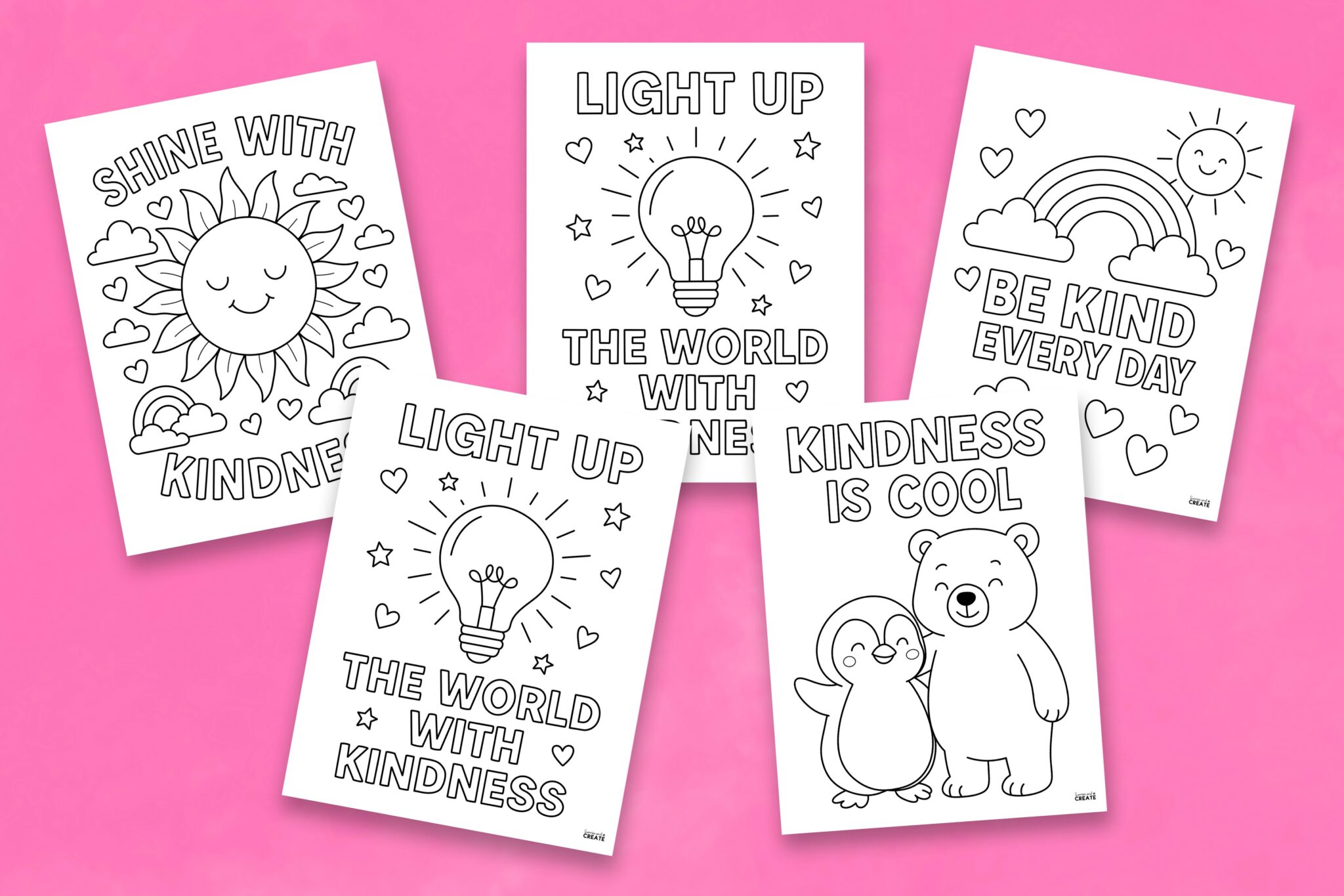 Kindness Coloring Pages - 22 Free Printables!