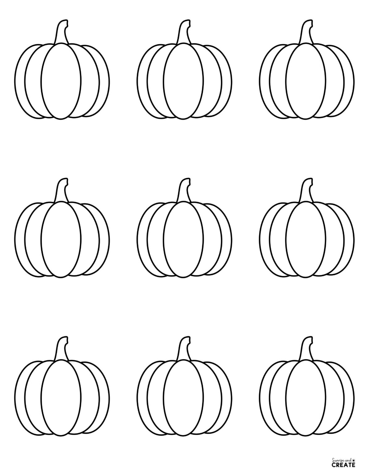 Free Printable Pumpkin Templates