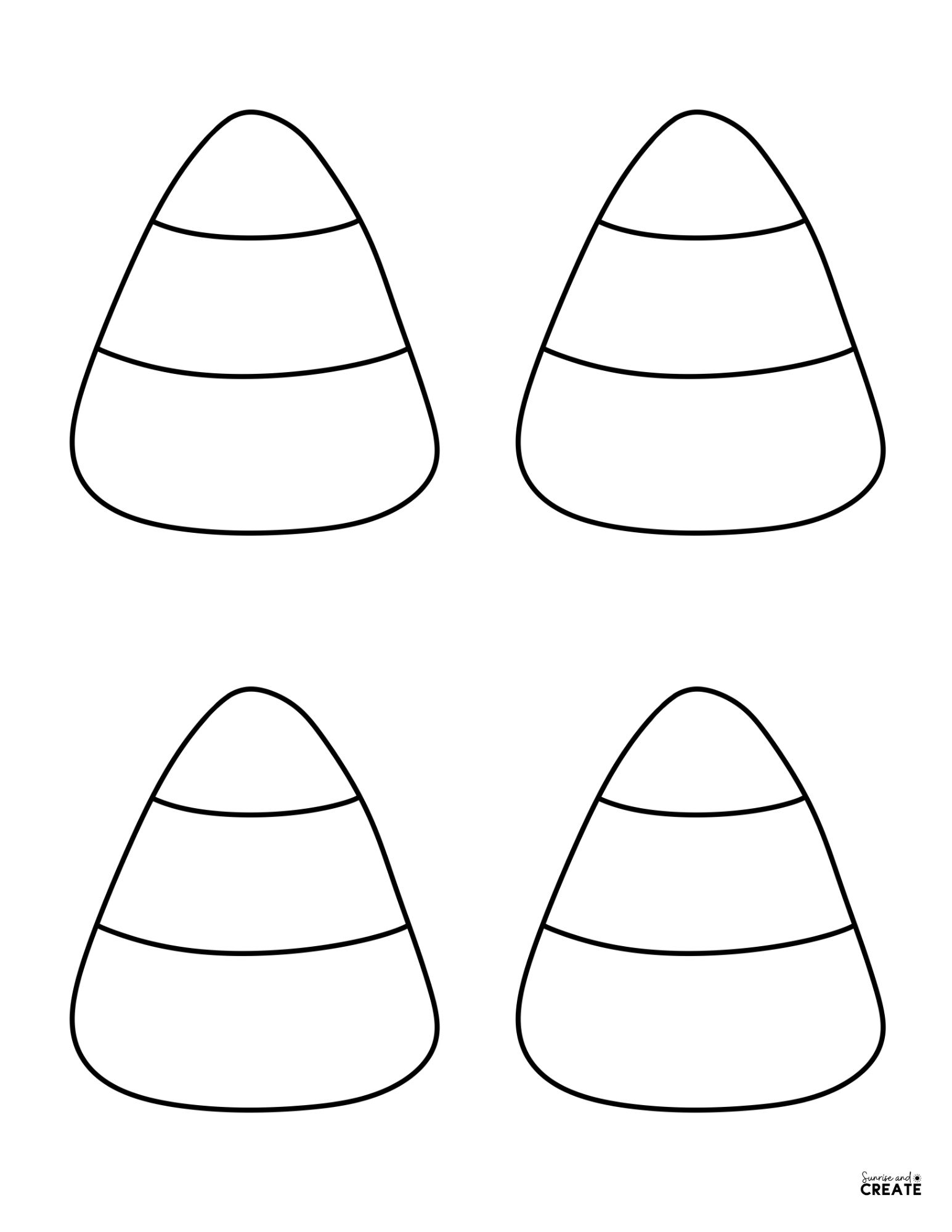 Candy Corn Template - Free Printables