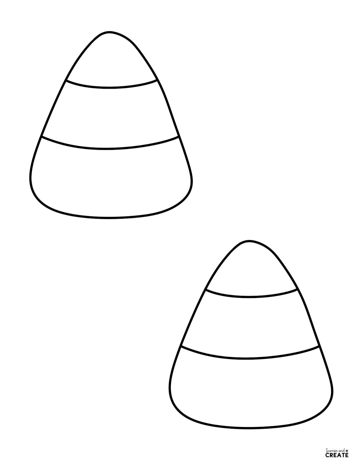 Candy Corn Template - Free Printables