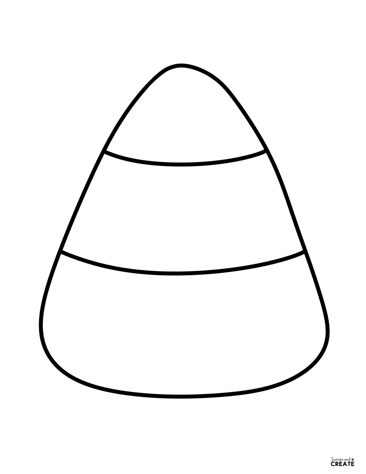 Candy Corn Template - Free Printables