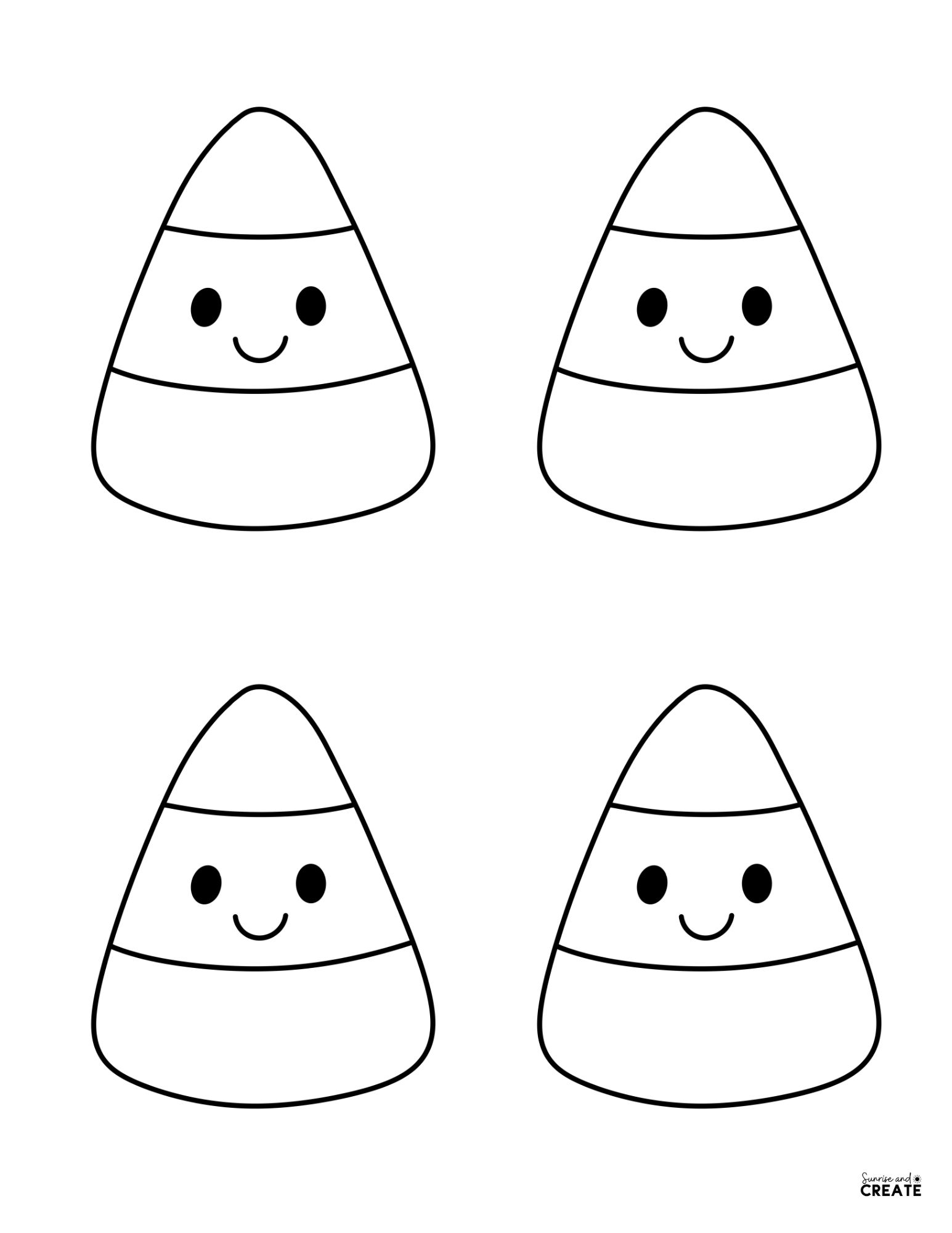 Candy Corn Template - Free Printables