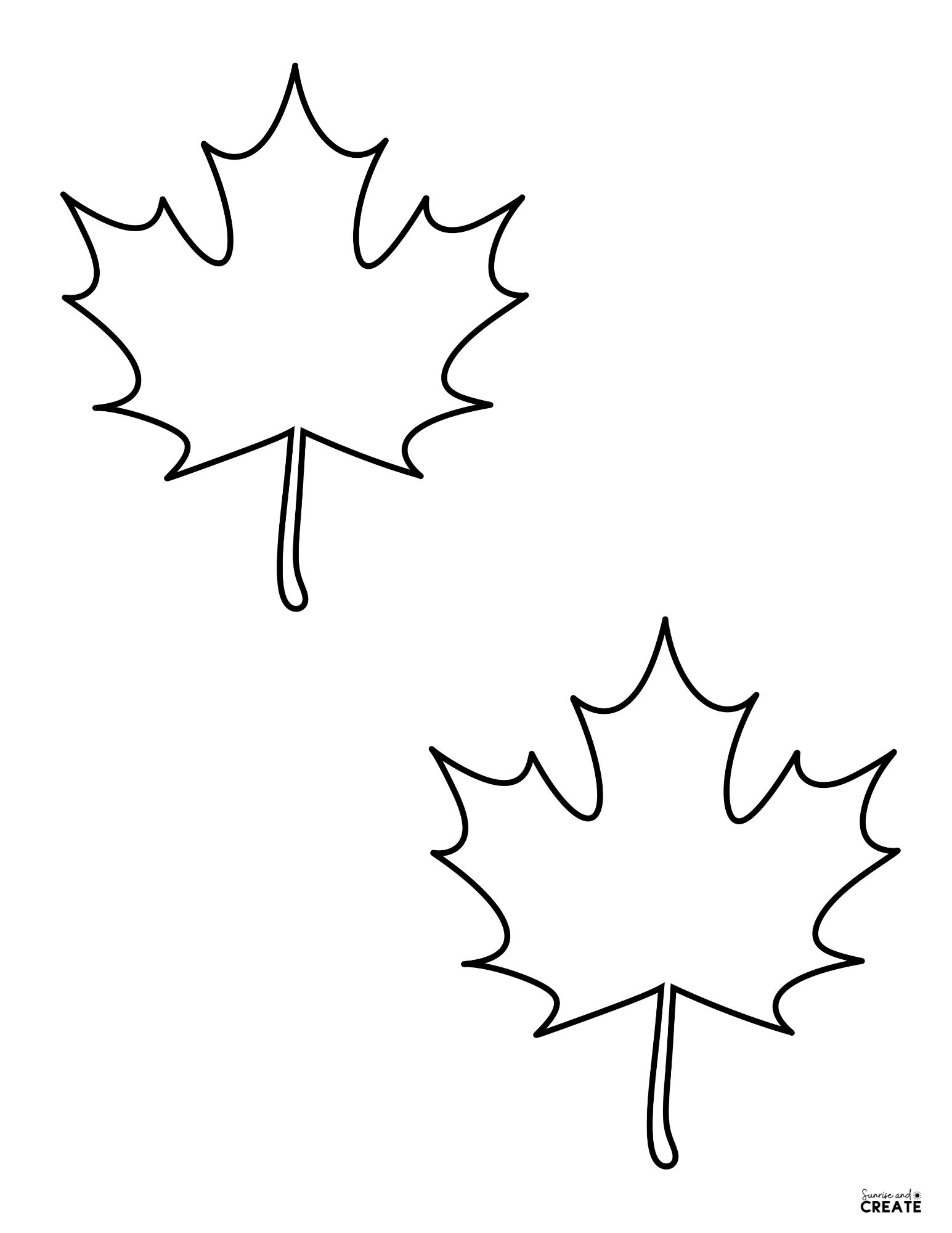 Fall Leaf Template - Free Printables