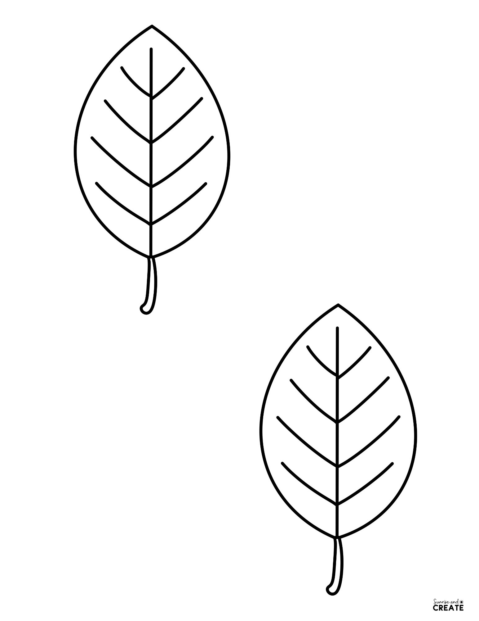 Fall Leaf Template - Free Printables