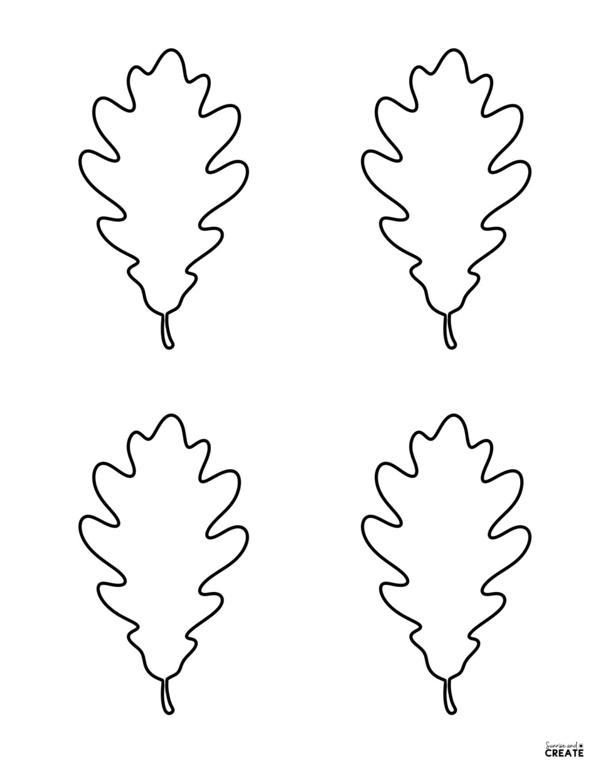 Fall Leaf Template - Free Printables