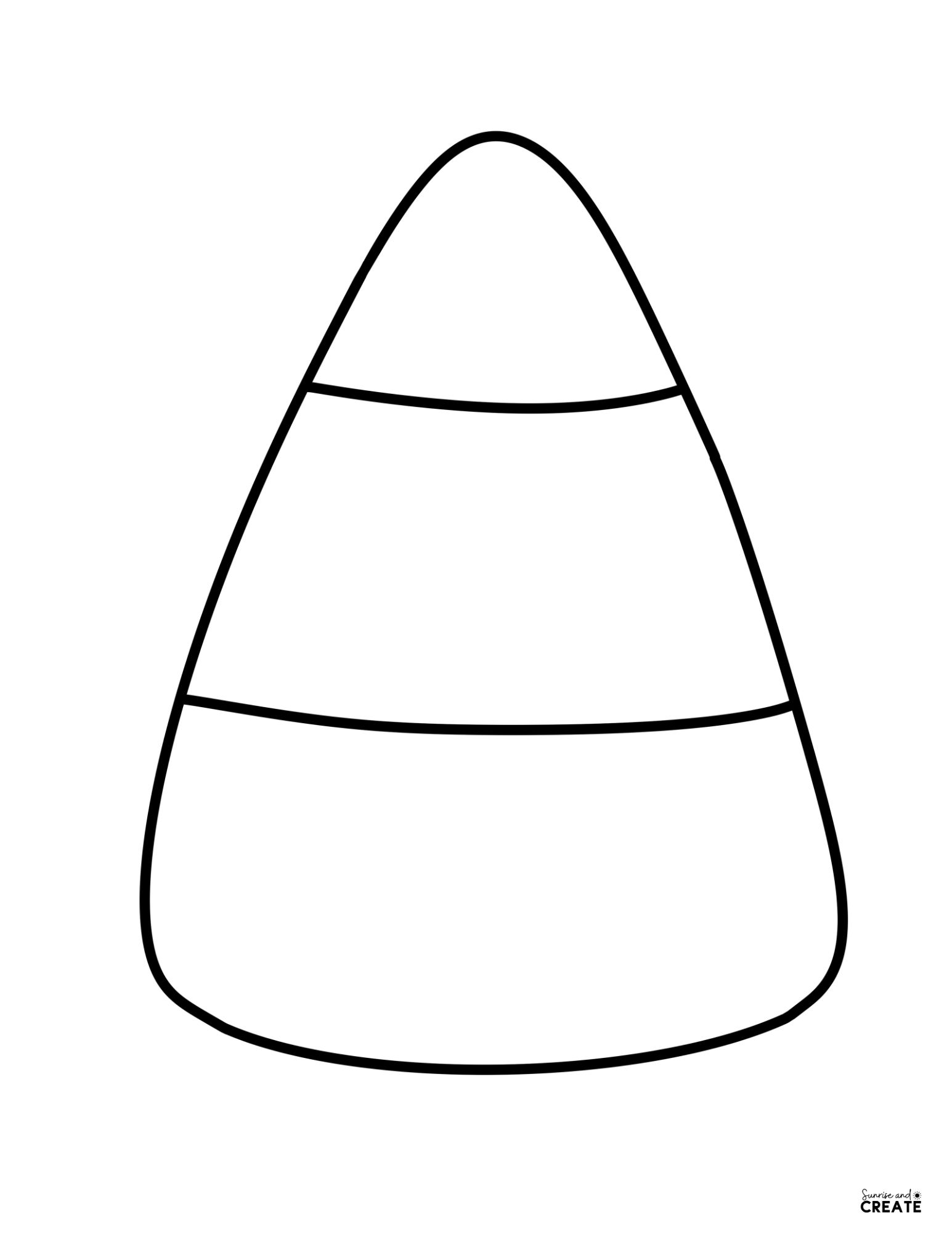 Candy Corn Template - Free Printables