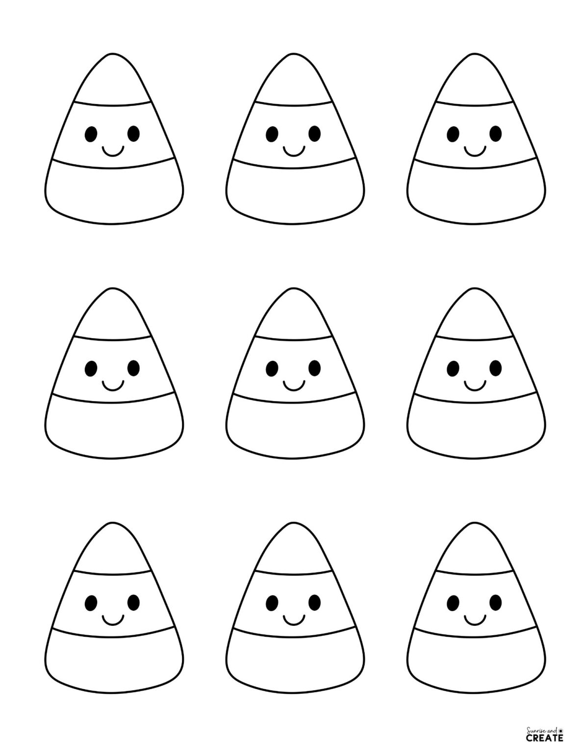 Candy Corn Template - Free Printables