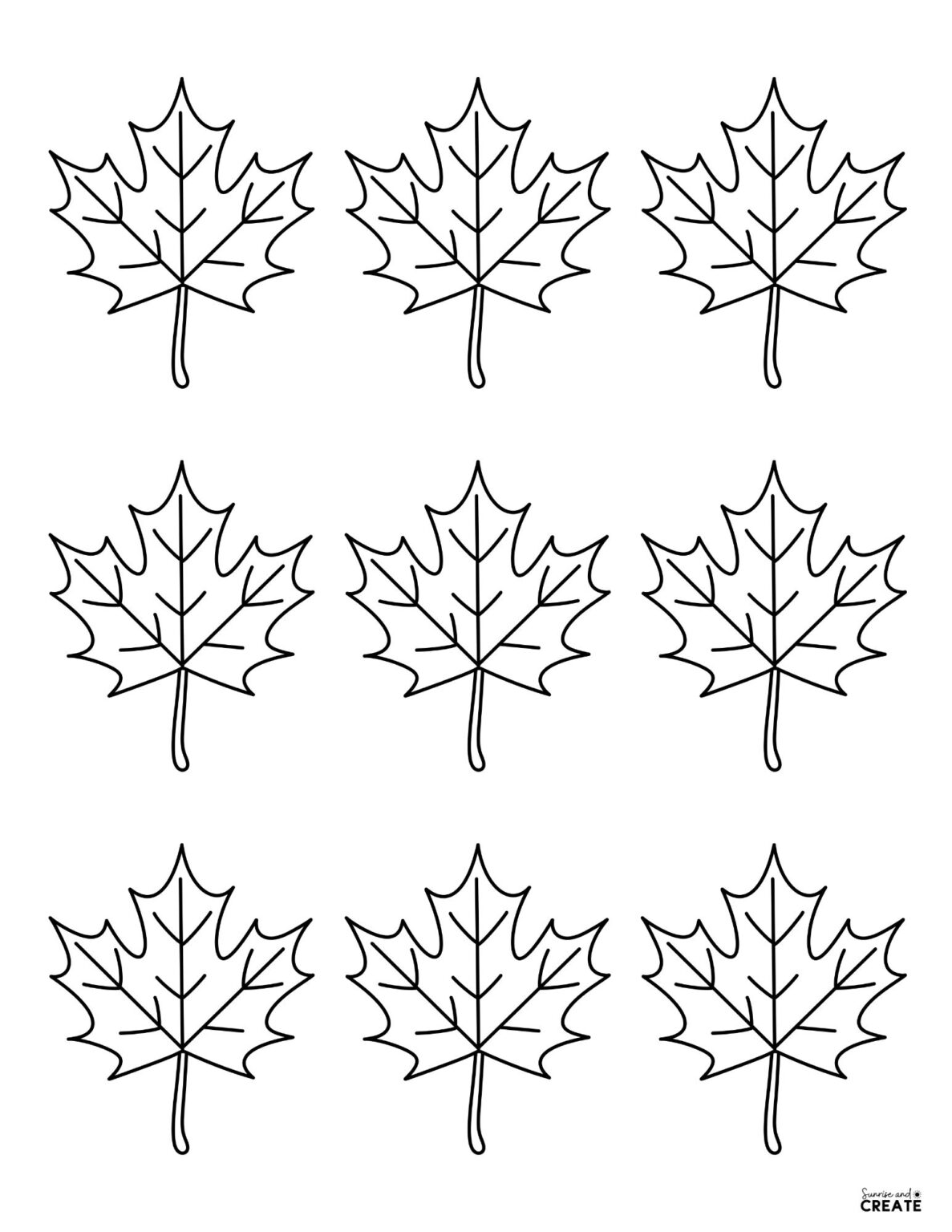 Fall Leaf Template - Free Printables