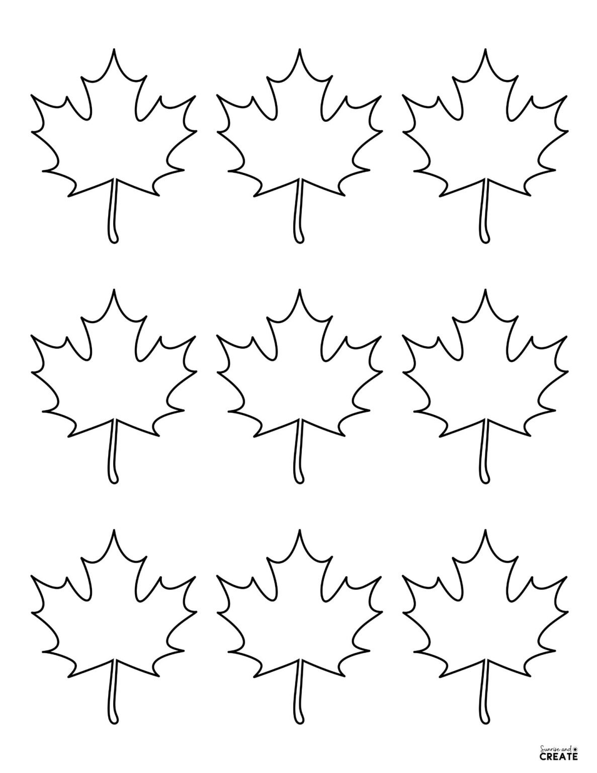 Fall Leaf Template - Free Printables