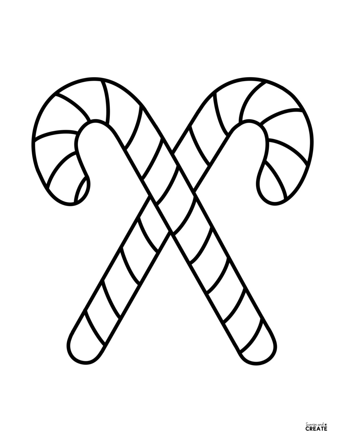 Candy Cane Templates - Free Printables