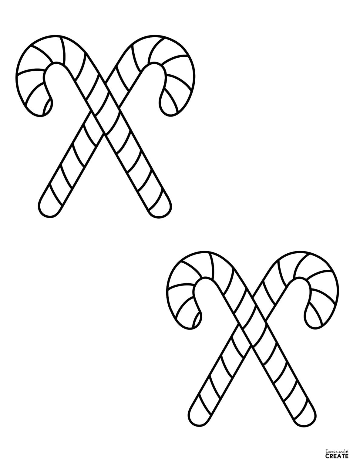 Candy Cane Templates - Free Printables