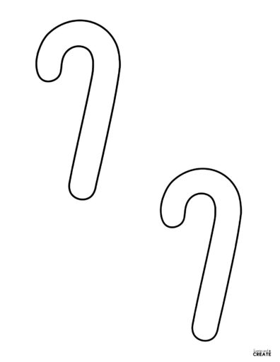 Candy Cane Templates - Free Printables