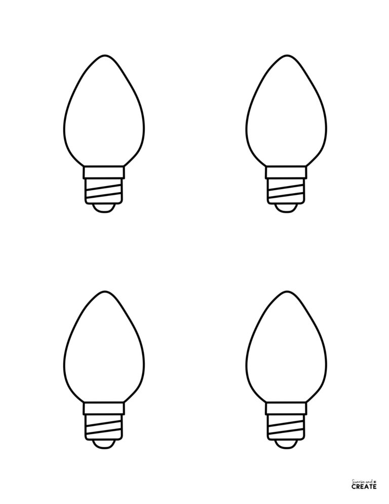 Christmas Light Templates - Free Printables